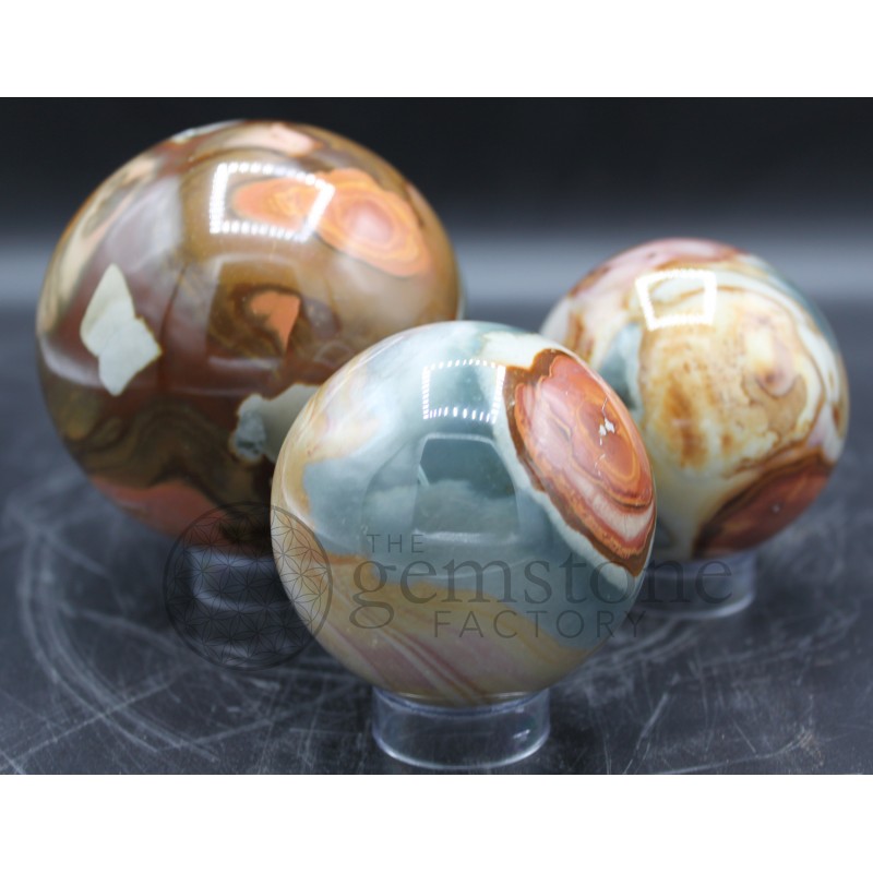Polychrome Jasper Spheres